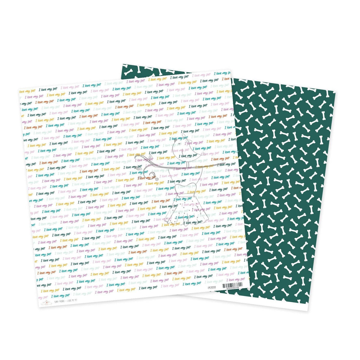 12" Paper Furry Friends - I Love My Pet – DLS Design