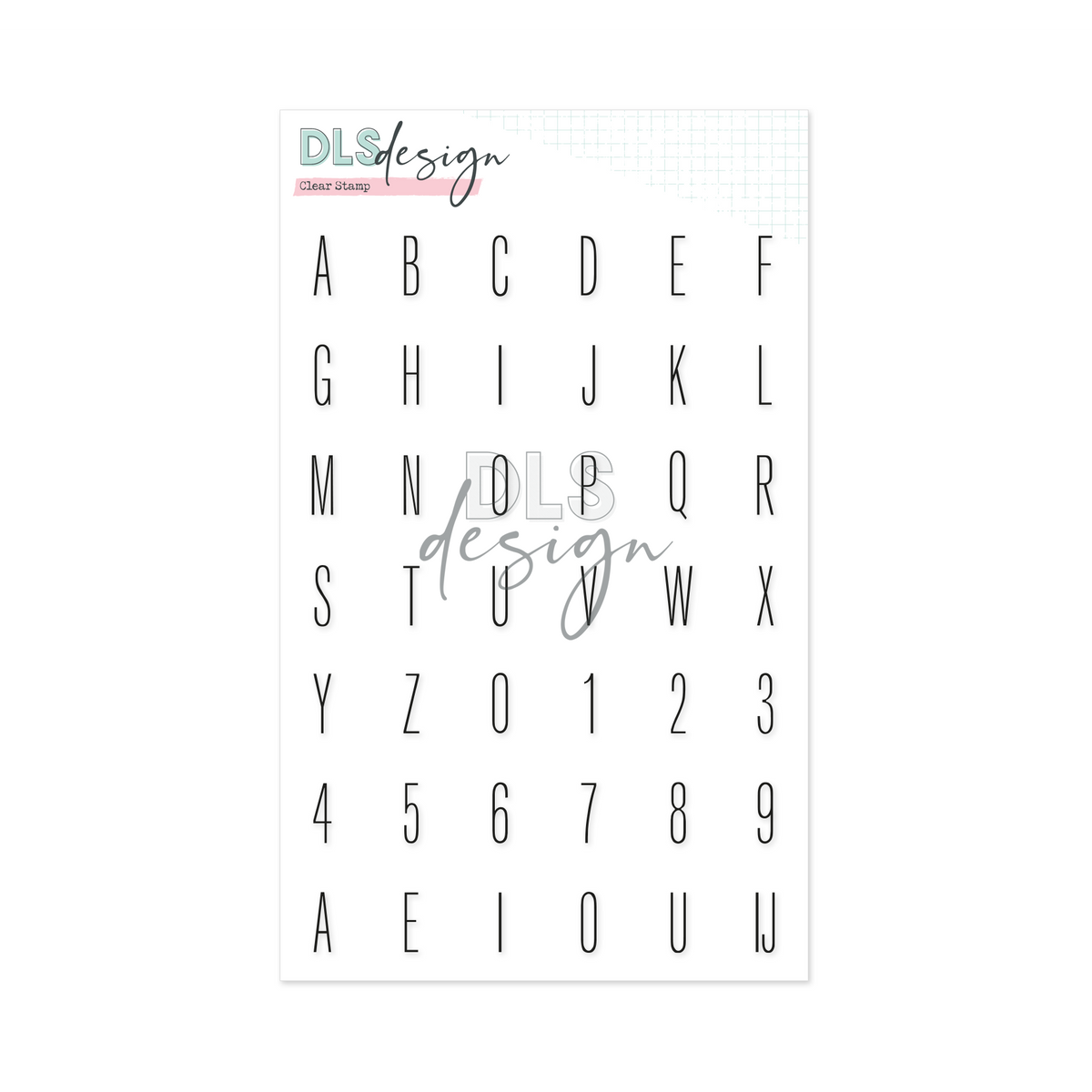 Clear Stamp Emma Small ABC Uppercase – DLS Design