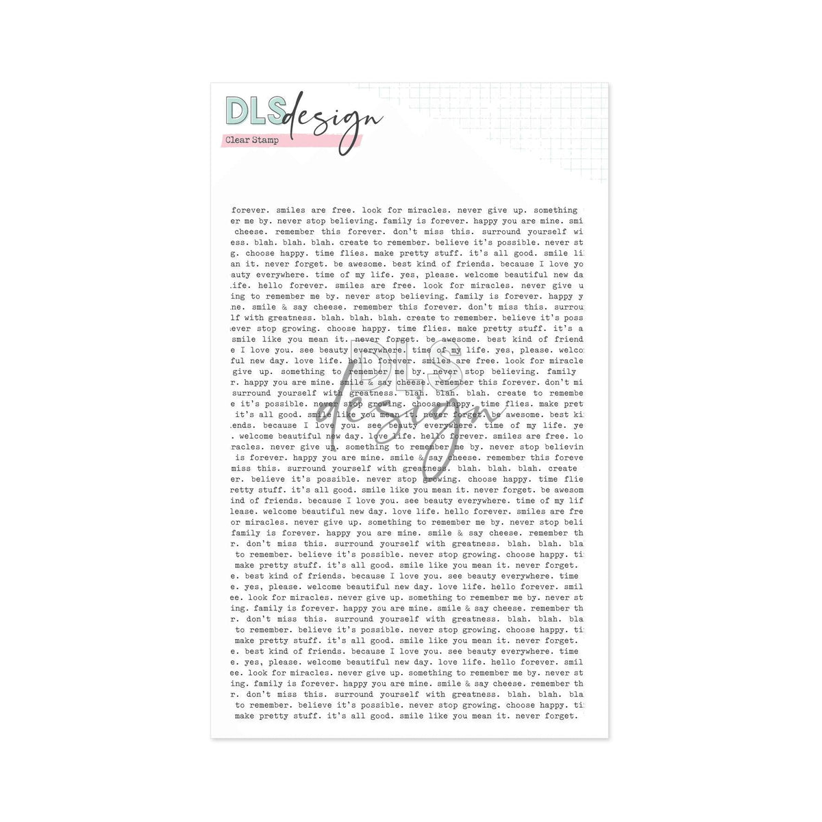 Clear Stamp Text – DLS Design