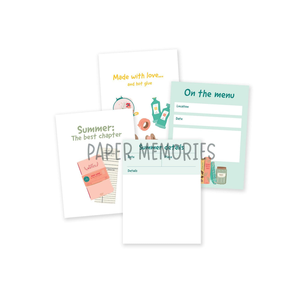 Journaling Cards 3x4" Relaxing Summer – DLS Design