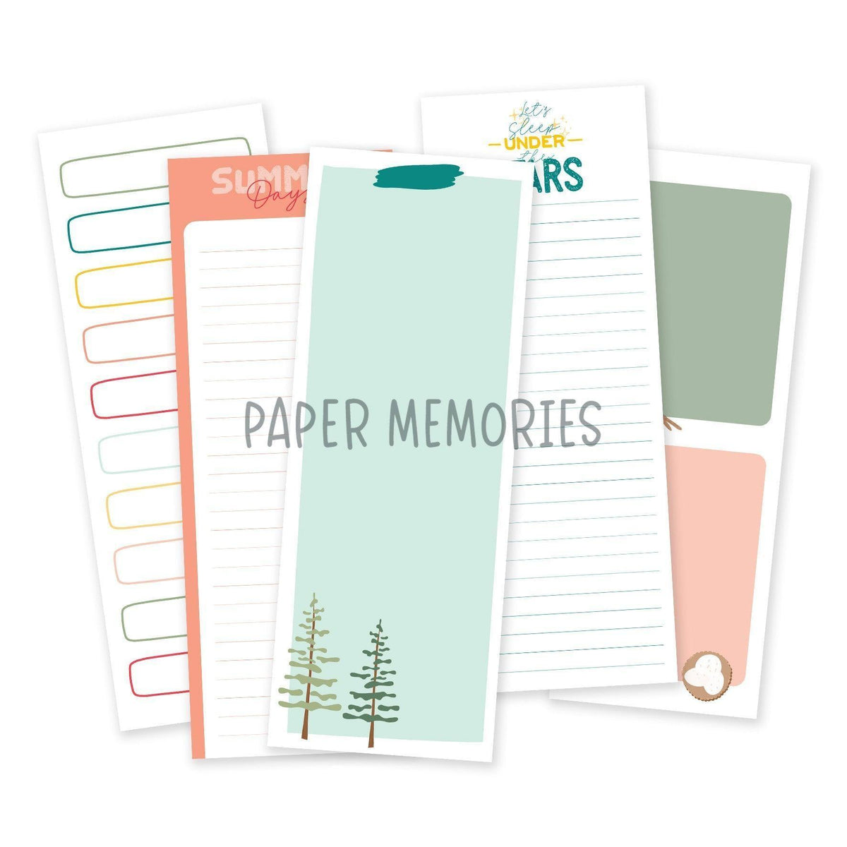 Journaling Cards 3x8" Summer Nights – DLS Design