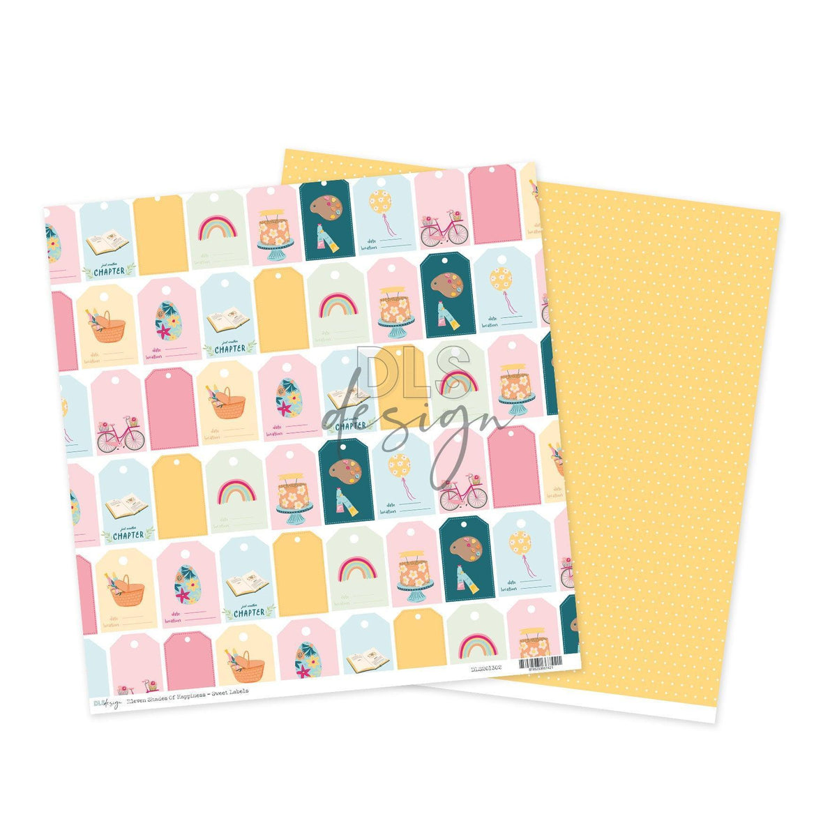 12" Paper Eleven Shades Of Happiness - Sweet Labels – DLS Design