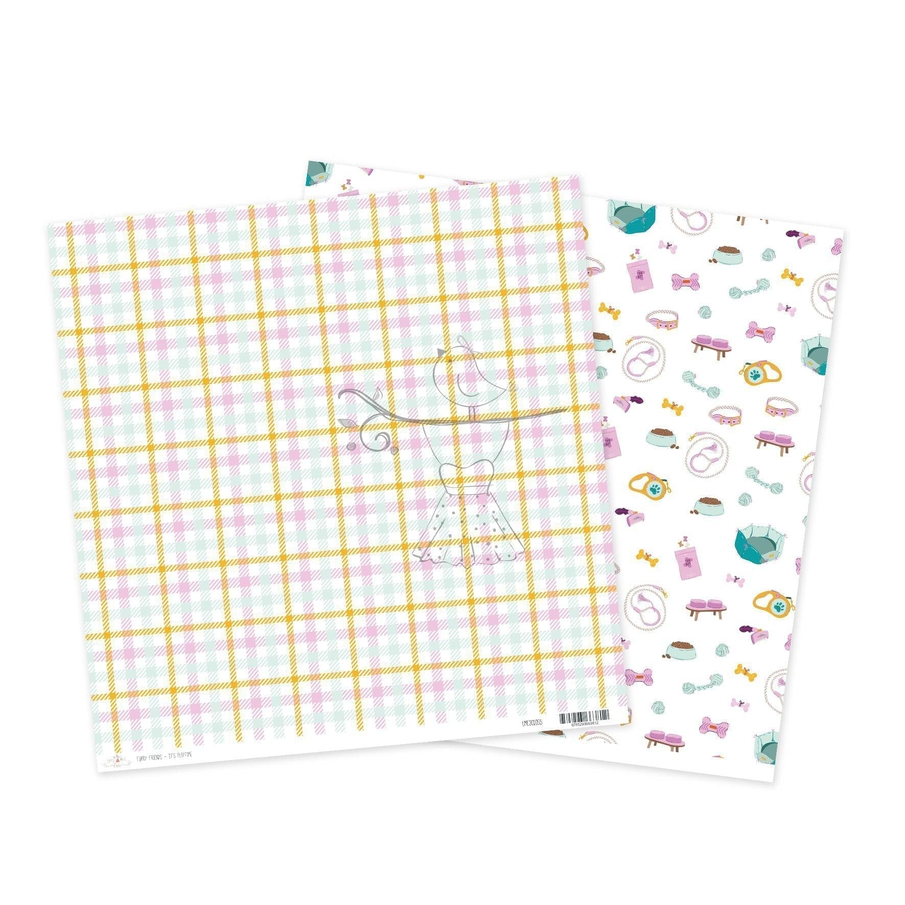 12" Paper Furry Friends - It's playtime – DLS Design
