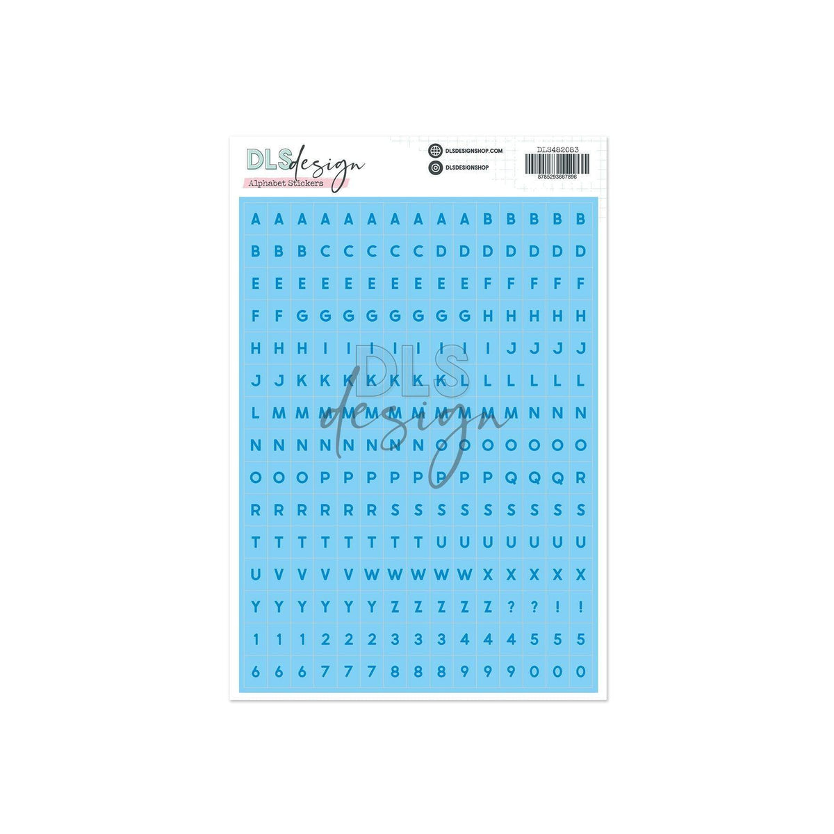 Alphabet Stickers Coco Azure – DLS Design