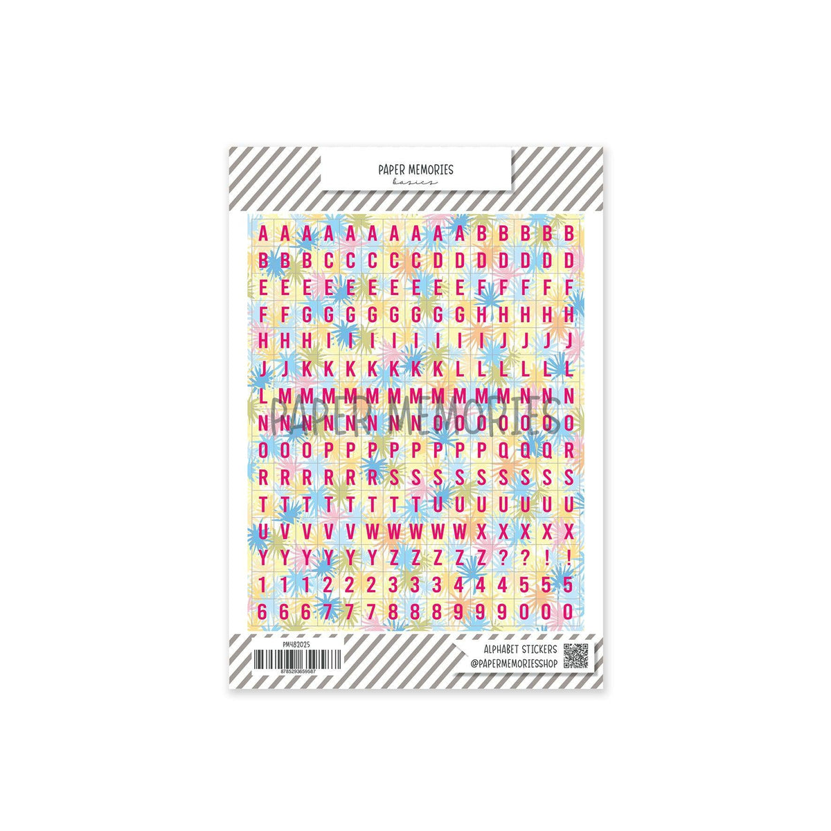 Alphabet Stickers Gilmo Tropical Escape – DLS Design