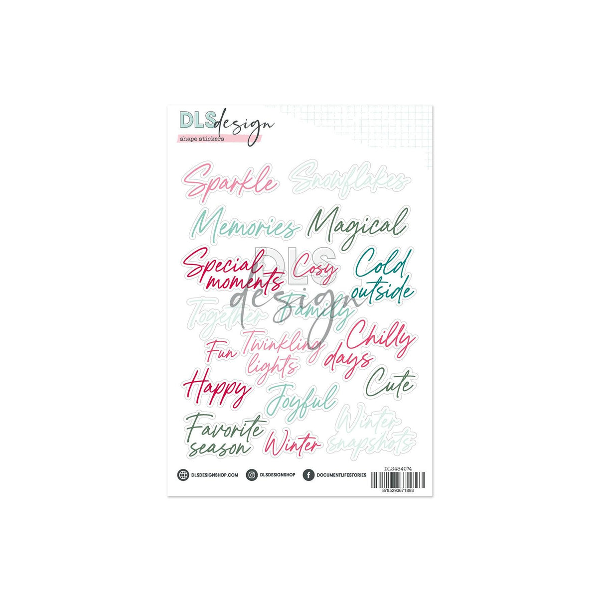 Contour Word Stickers Nineteen Moments To Remember – DLS Design