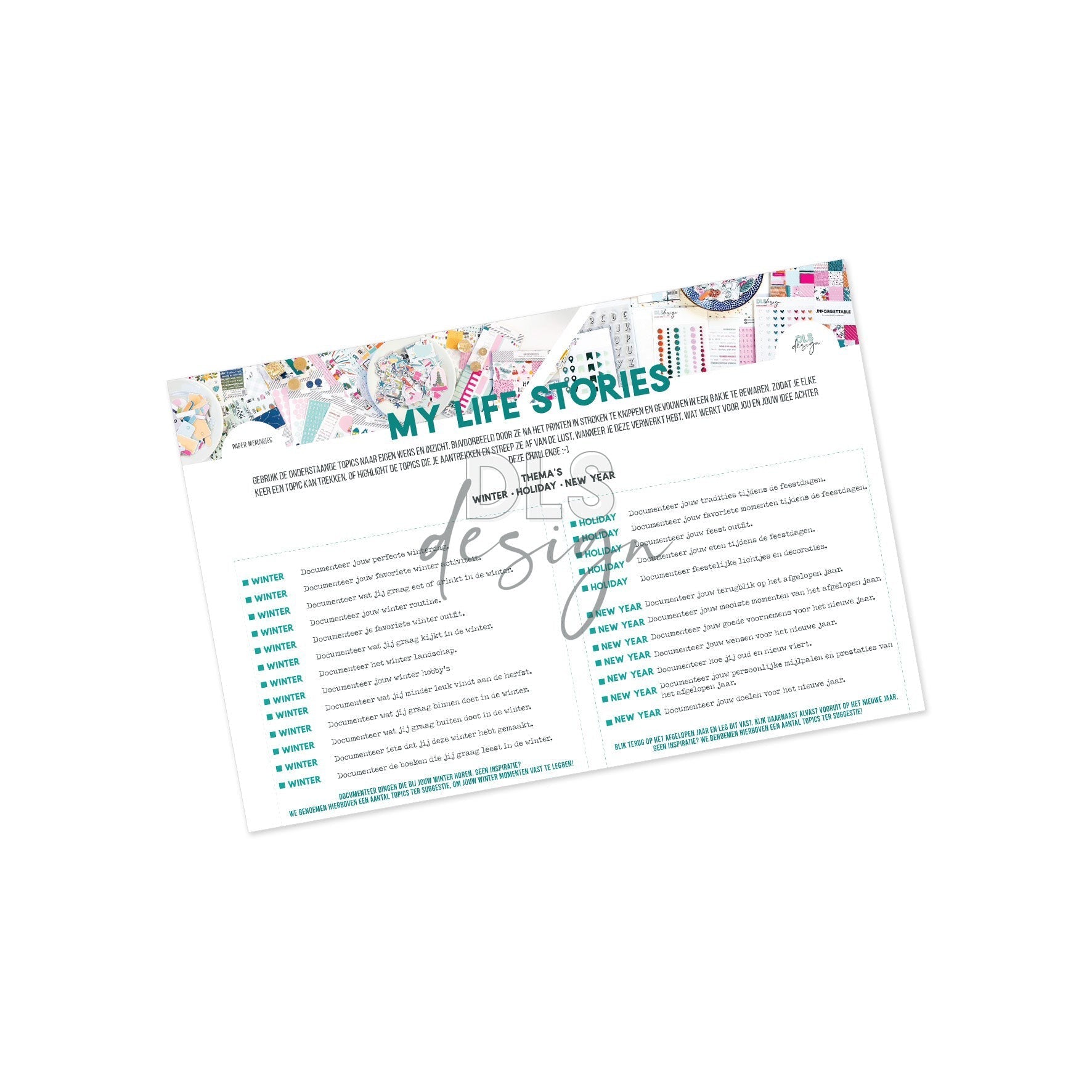 My Life Stories - Winter • Topics & Suggestion sheet – DLS Design