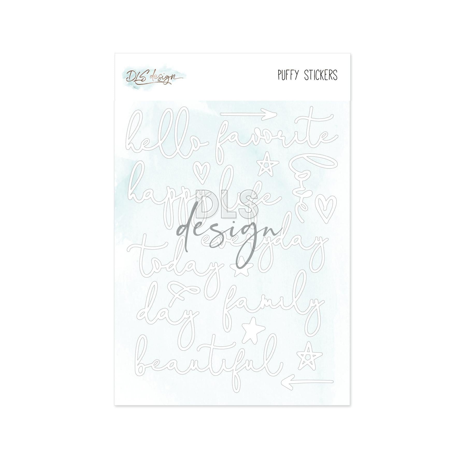 Puffy Stickers Favorite Words – DLS Design