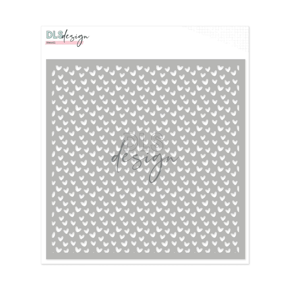 Stencil Small Hearts – DLS Design