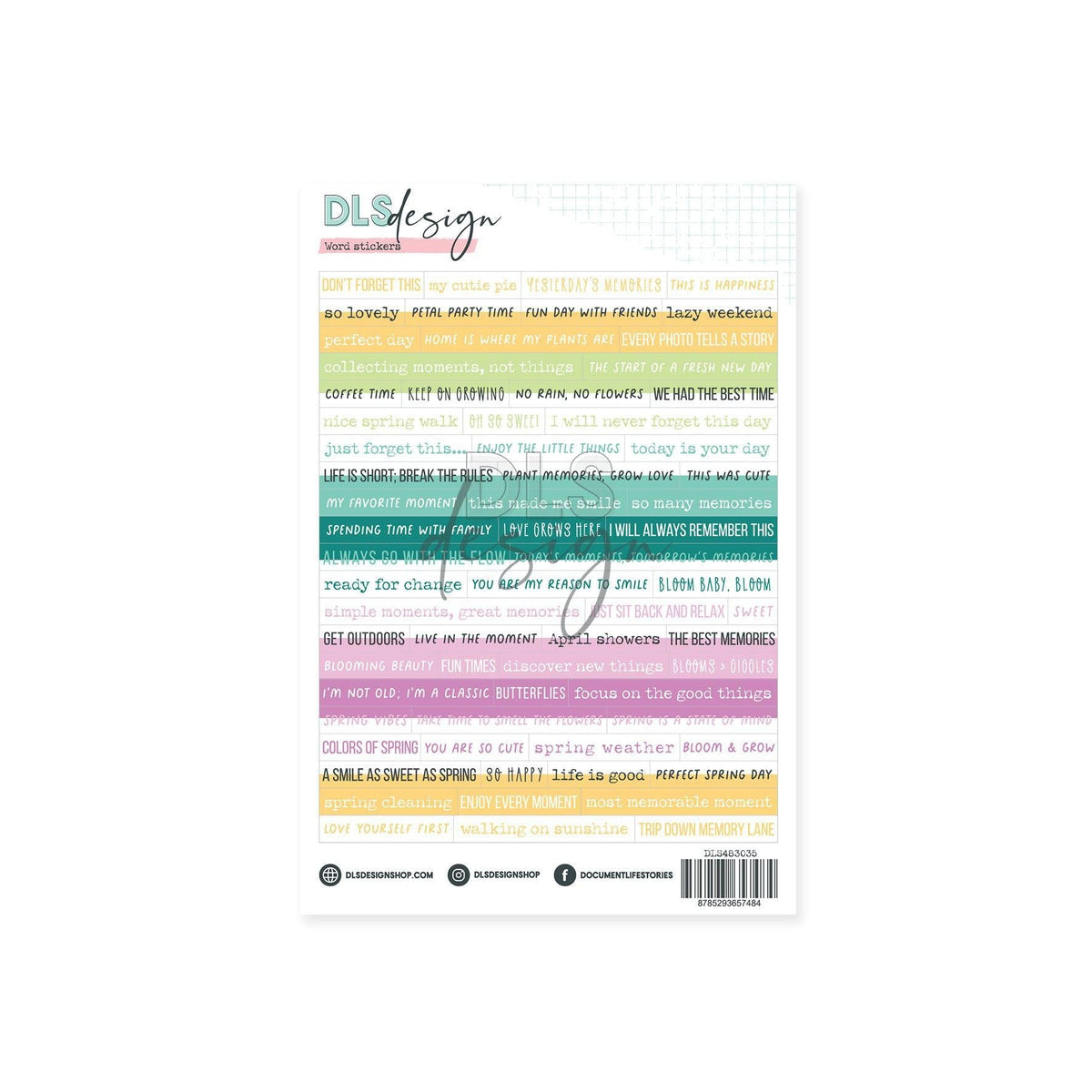Word Stickers Yesterday – DLS Design