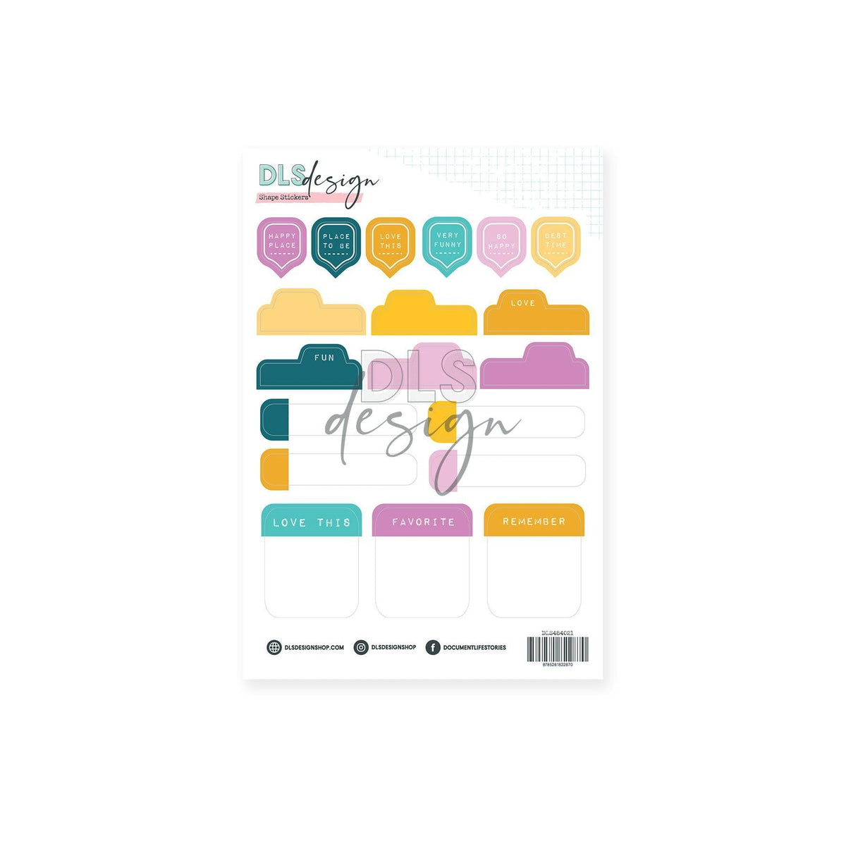 Writable Journaling Shape Stickers Radiant – DLS Design